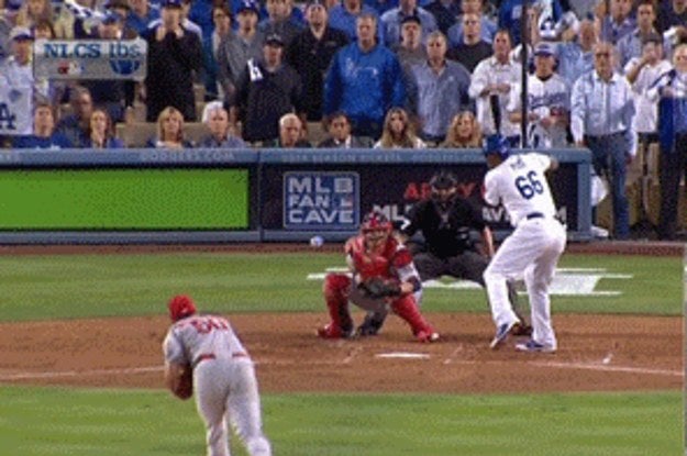 Dodgers' Yasiel Puig Stunts with an Epic Bat Flip on What He Thought ...