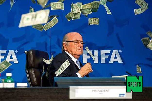 Comedian Lee Nelson Interrupts Press Conference, Makes It Rain on FIFA ...
