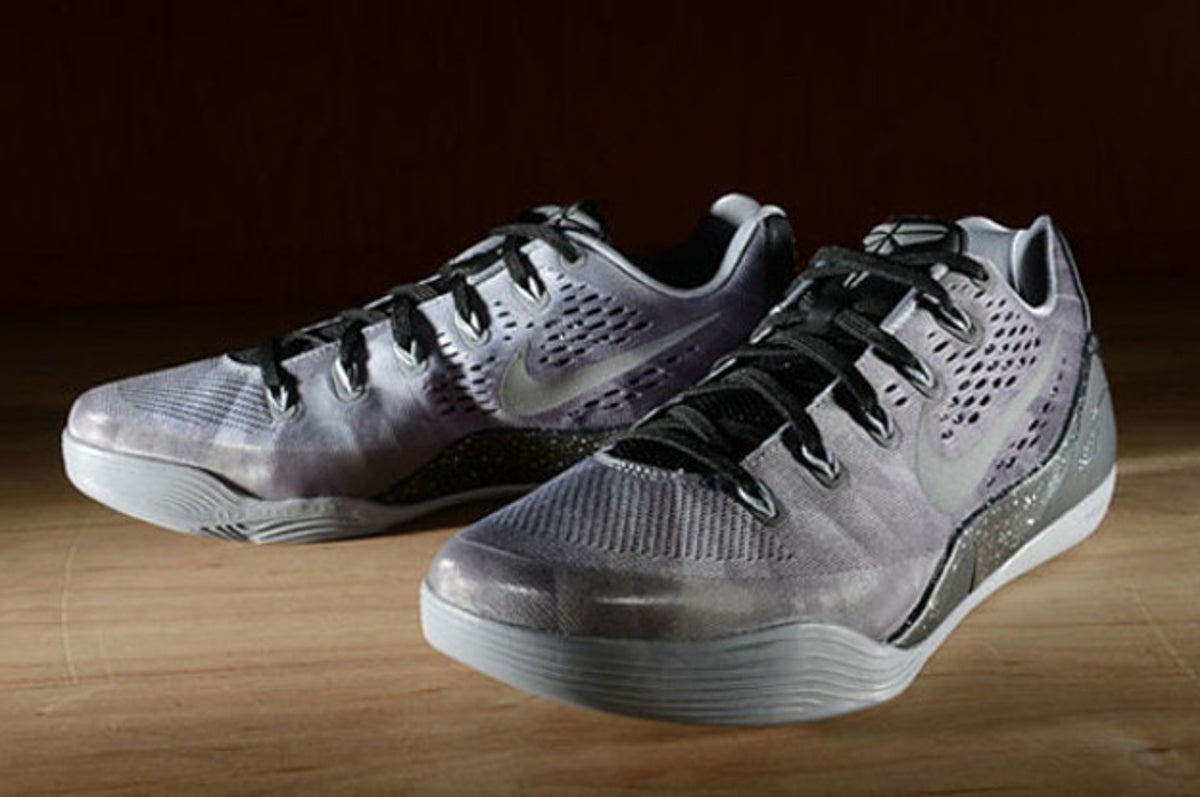 Kobe 9 Metallic Silver On Feet