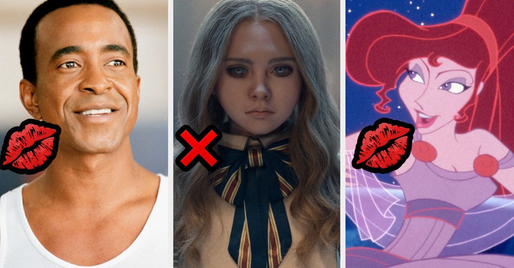 Pick The Fictional Characters You Want To Kiss And We'll Tell You Which ...