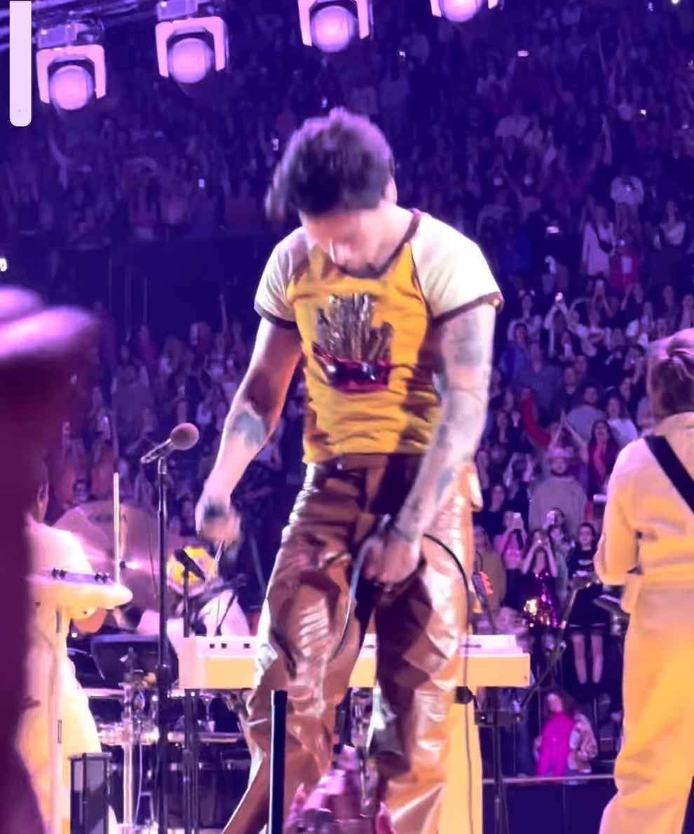 Harry Styles Rips Pants At Concert