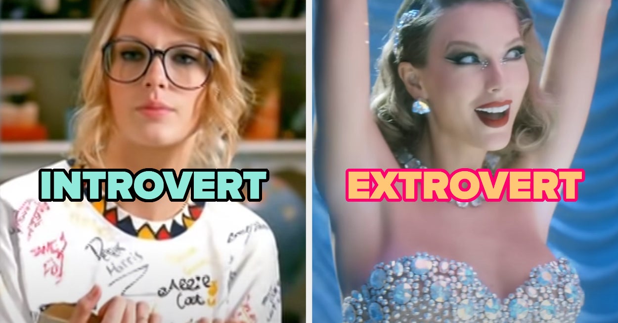 Taylor Swift Songs Extrovert, Ambivert, Introvert Quiz