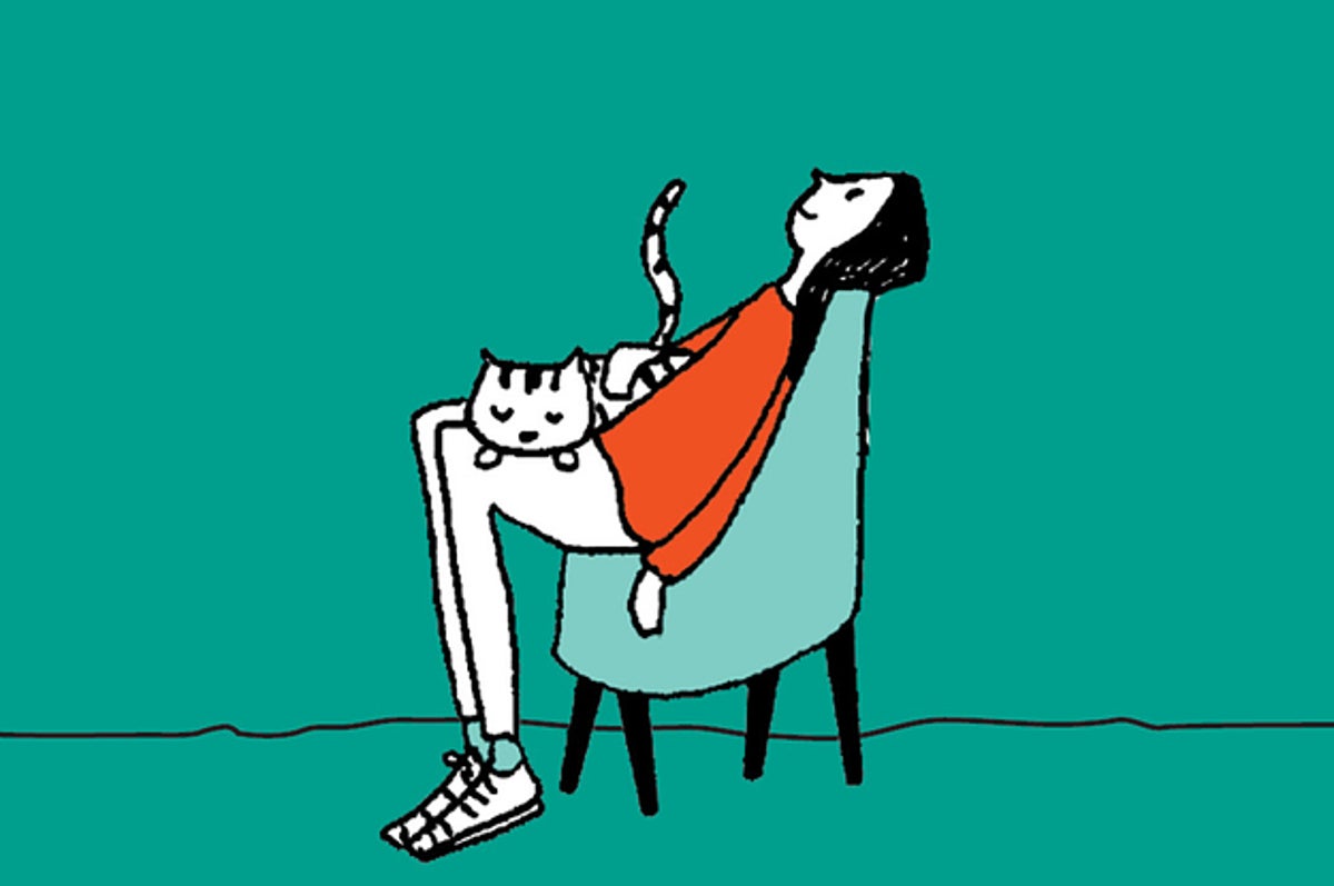 Cartoon Woman Feeling Guilty