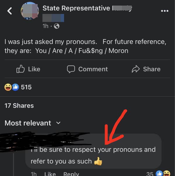I've seen a trend of former transphobes coming out as neopronoun users ...
