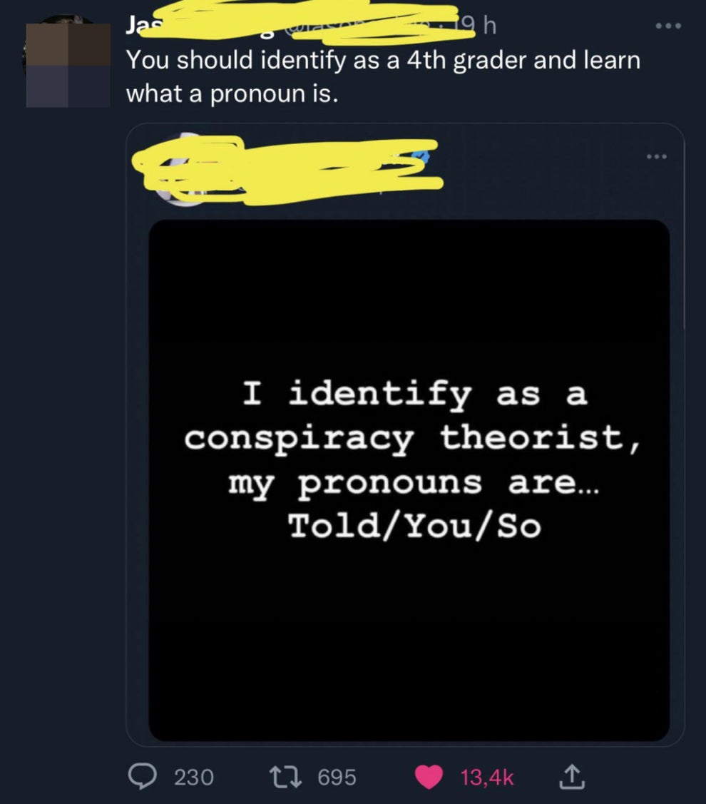 Best Comebacks To Dumb Comments About Pronouns