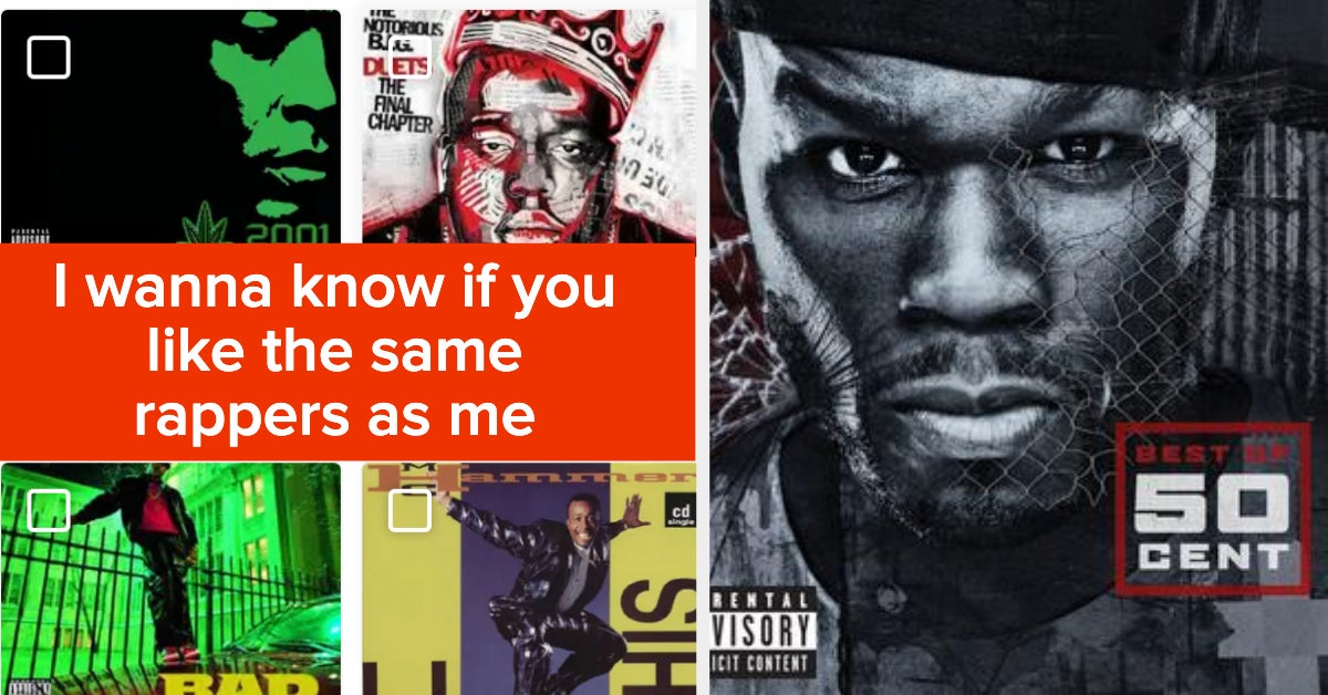 Favorite Rappers Checklist