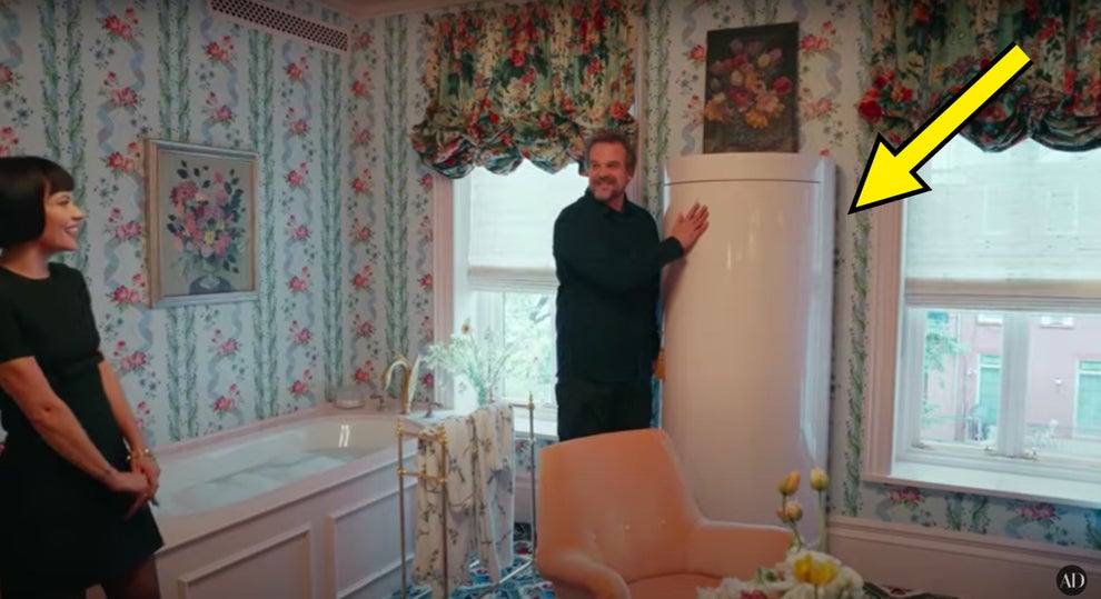 David Harbour And Lily Allen's Over-The-Top Bathroom