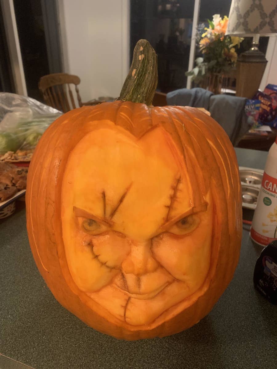 Chucky Pumpkin Carving