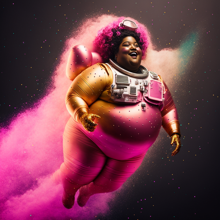 AI Artists Are Creating Fat, Black Sci-Fi Characters