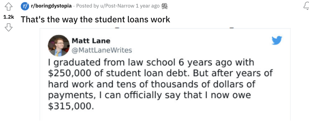 29 Photos Show Impossibility Of Student Loan Pay Off