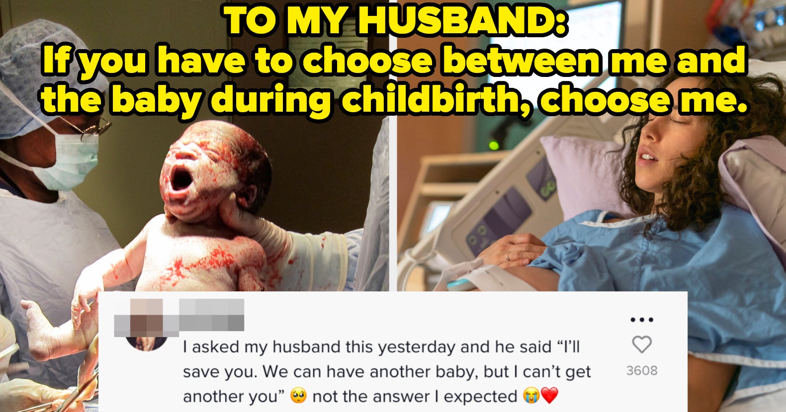 Moms On Tiktok Tell Partners To Save Them During Childbirth