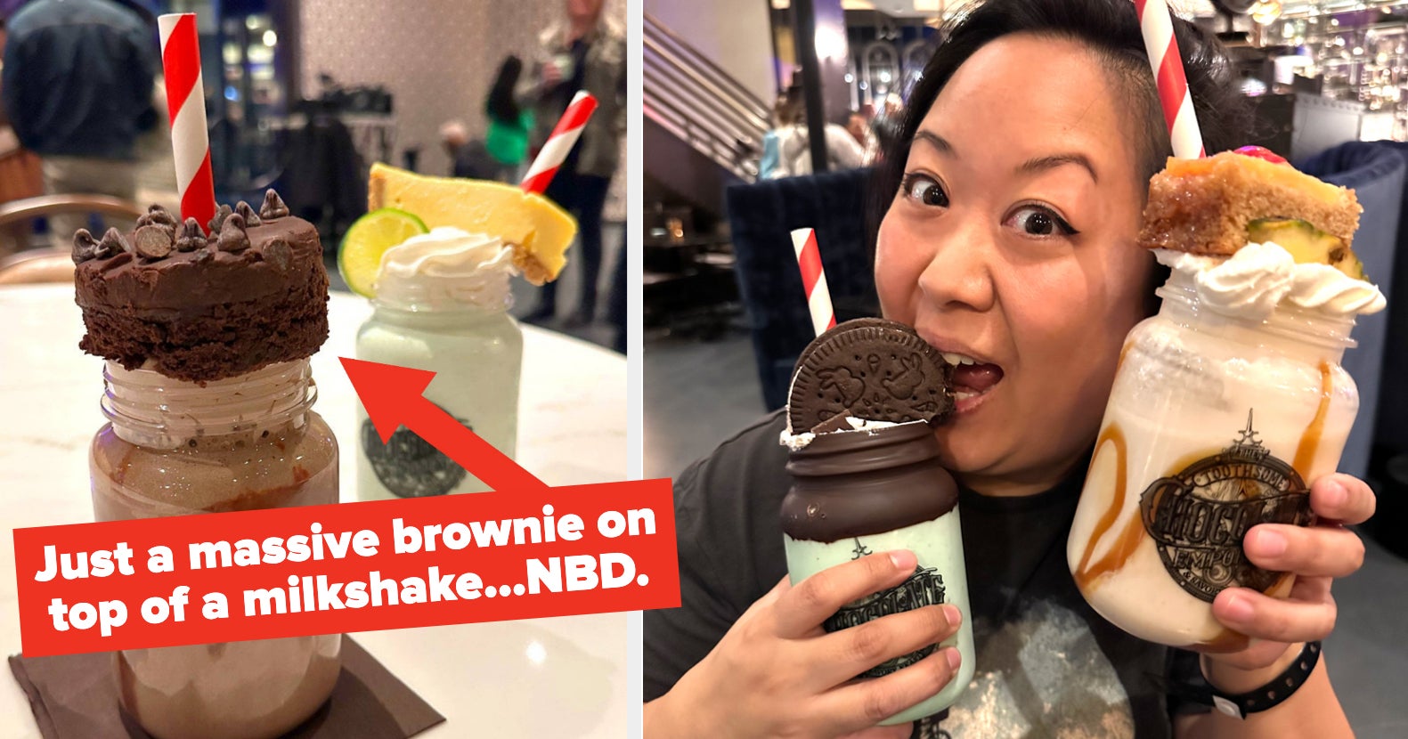 Toothsome Chocolate Emporium Universal Studios Hollywood Milkshakes