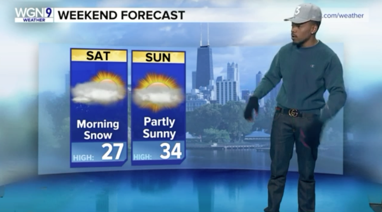 Chance the Rapper Went on Live TV to Show Off His Weatherman Skills ...
