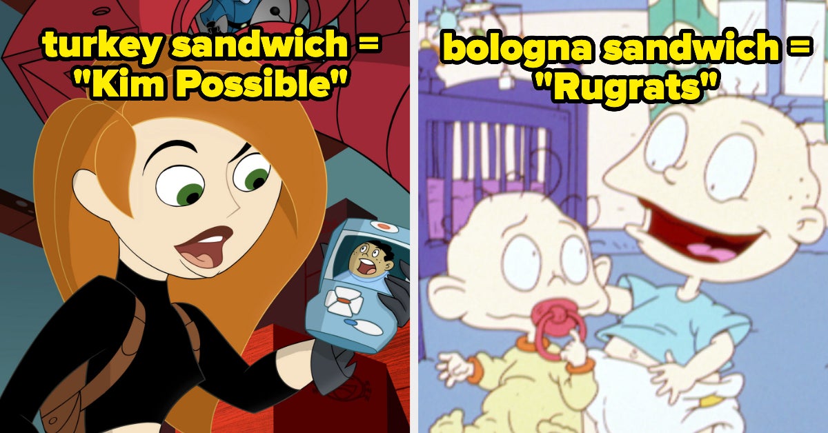 Favorite 2000s Cartoon Based On Sandwich Prefrences