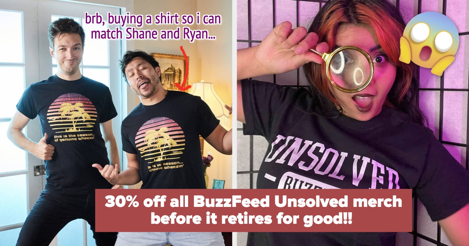 Shop BuzzFeed Is Offering 30% Off All Unsolved Merch Rn