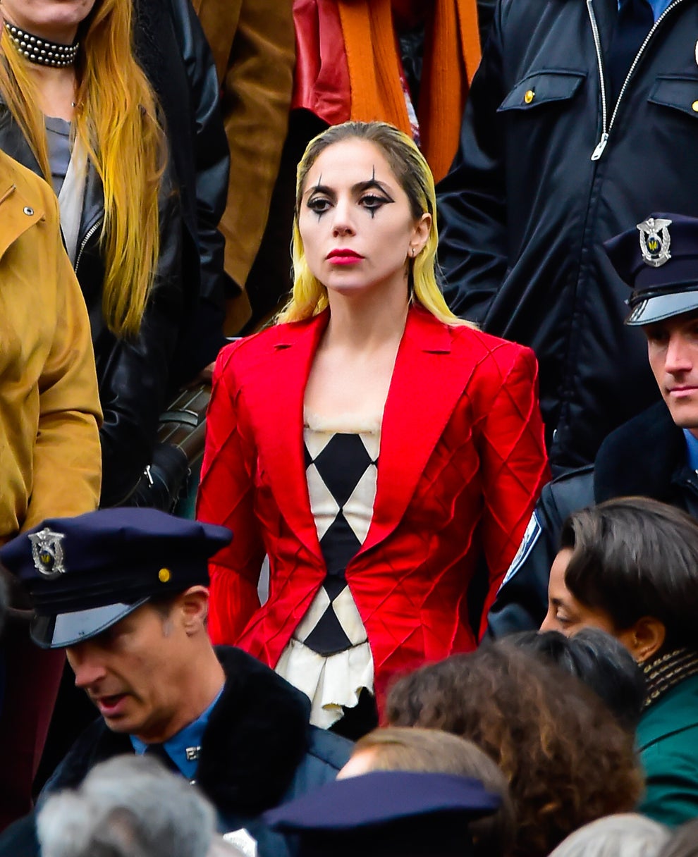 Lady Gaga Harley Quinn Joker 2 Set Photos