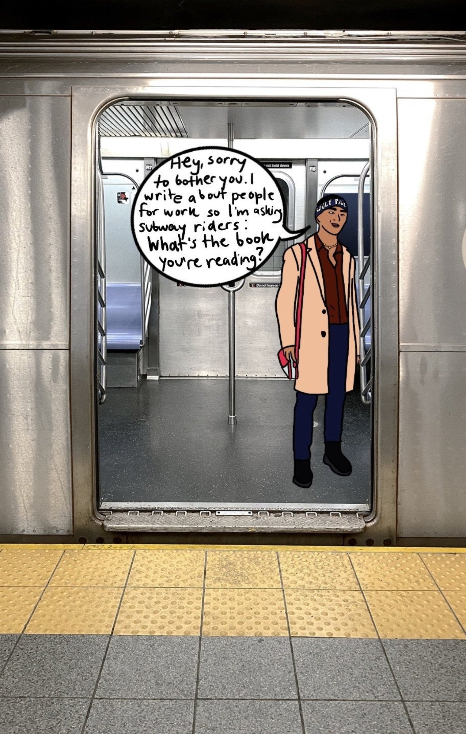 New York Subway Riders' Books And Careers Illustrated