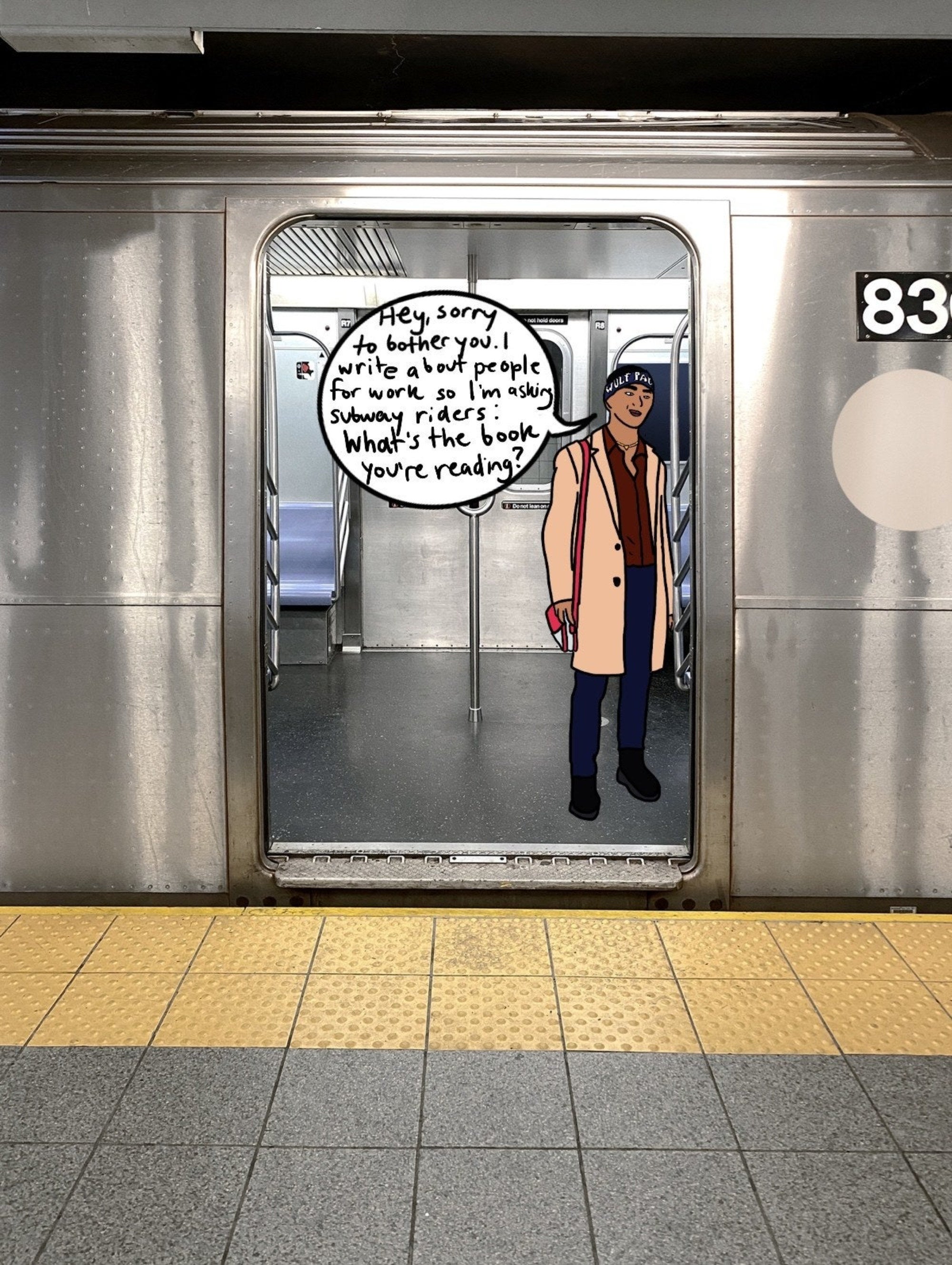 New York Subway Riders' Books And Careers Illustrated