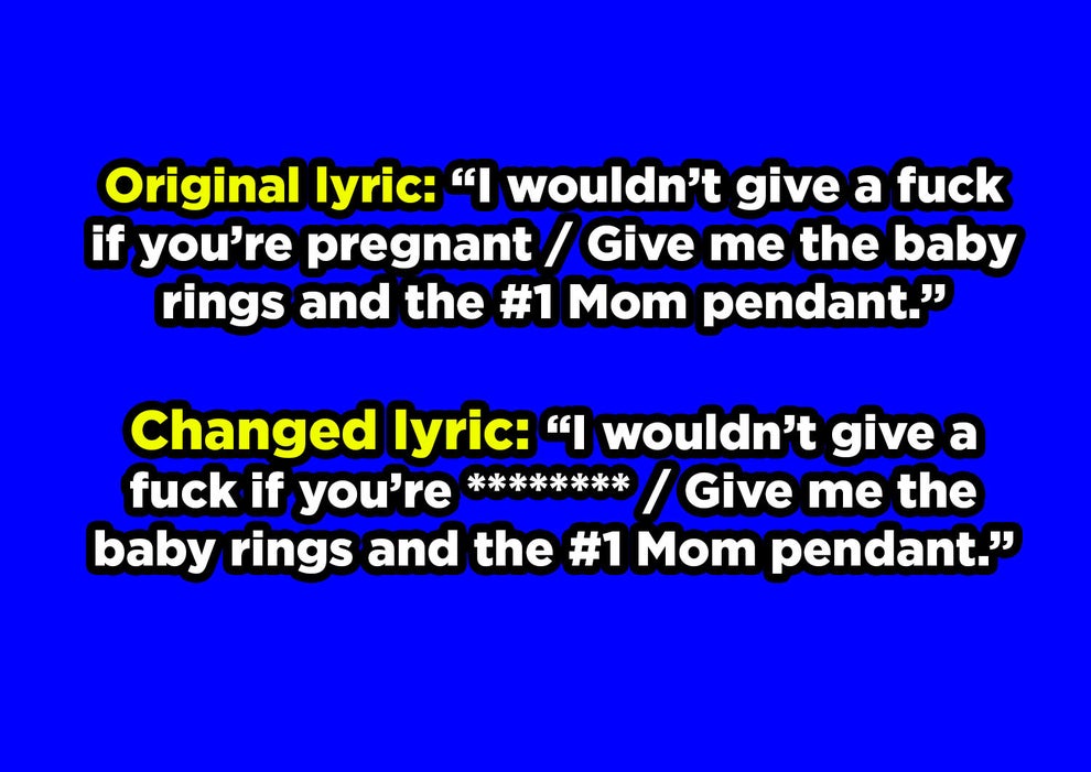 14 Problematic Song Lyrics That Were Changed