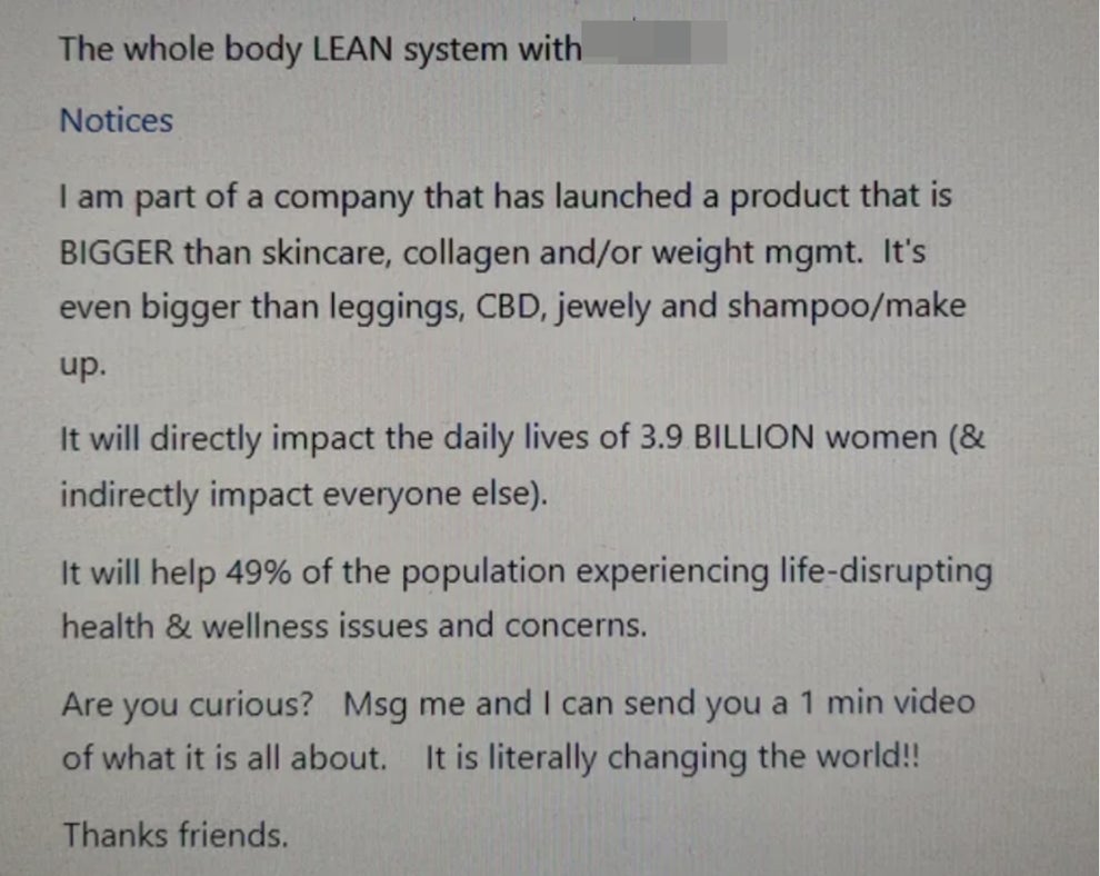 16 MLM Screenshots That Will Make You Cringe