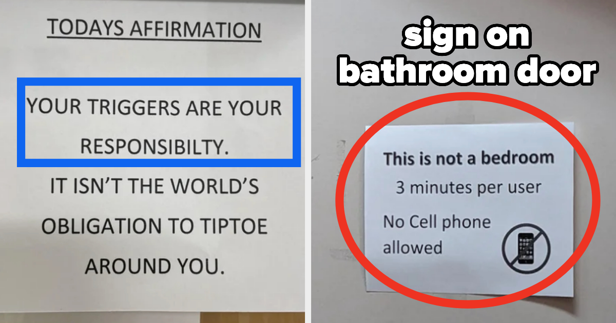 18 Photos Of Rules, Signs, And Policies That Toxic Work Places Actually ...