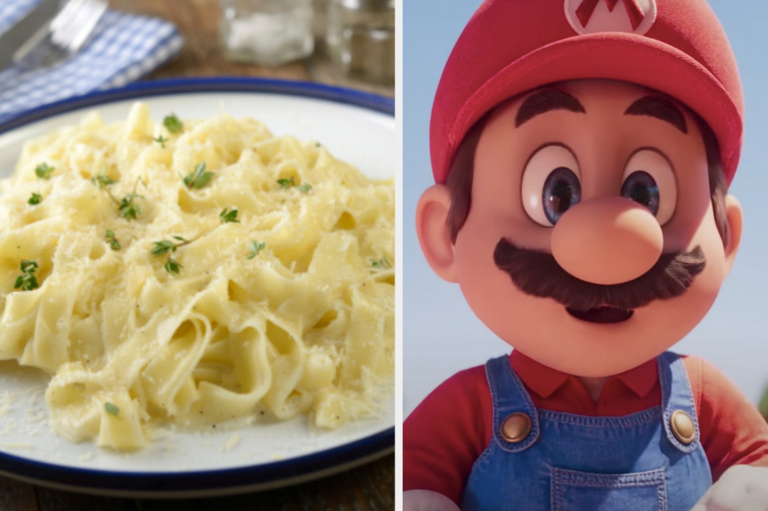 Mario runs on carbs, as he should.