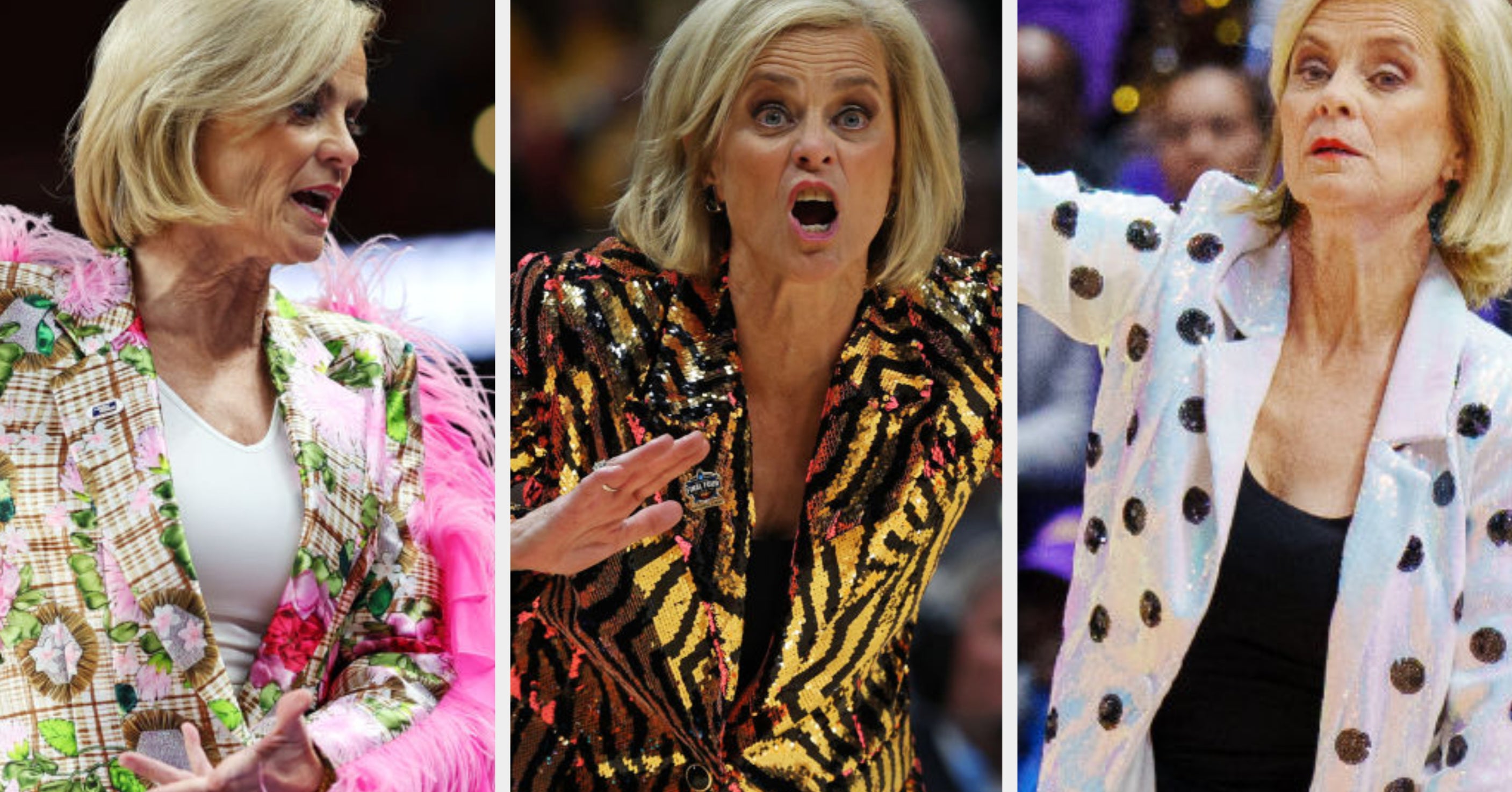 Which Of LSU Coach Kim Mulkey's Sideline Outfits Are You?