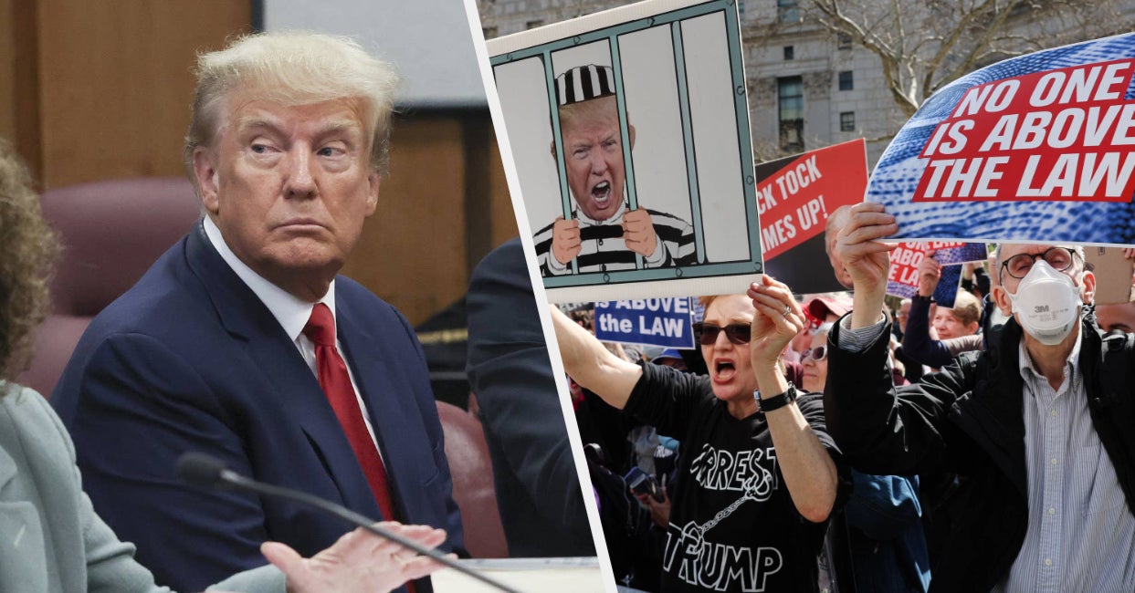 Donald Trumps Arraignment Drew Crowds Chaos To New York 5401