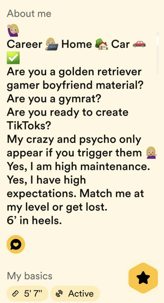 23 Terrible Bumble Screenshots April 2023