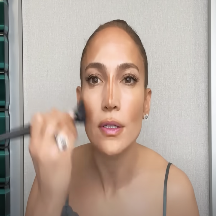 I Tried Jennifer Lopez's Contour & Makeup Routine