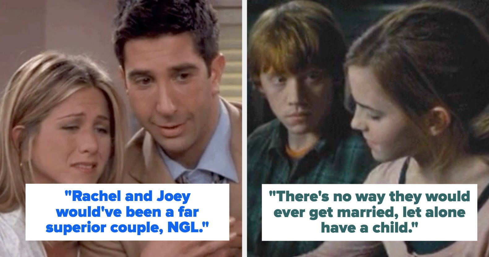 People Share Which Famous Fictional Couples Wouldn't Last