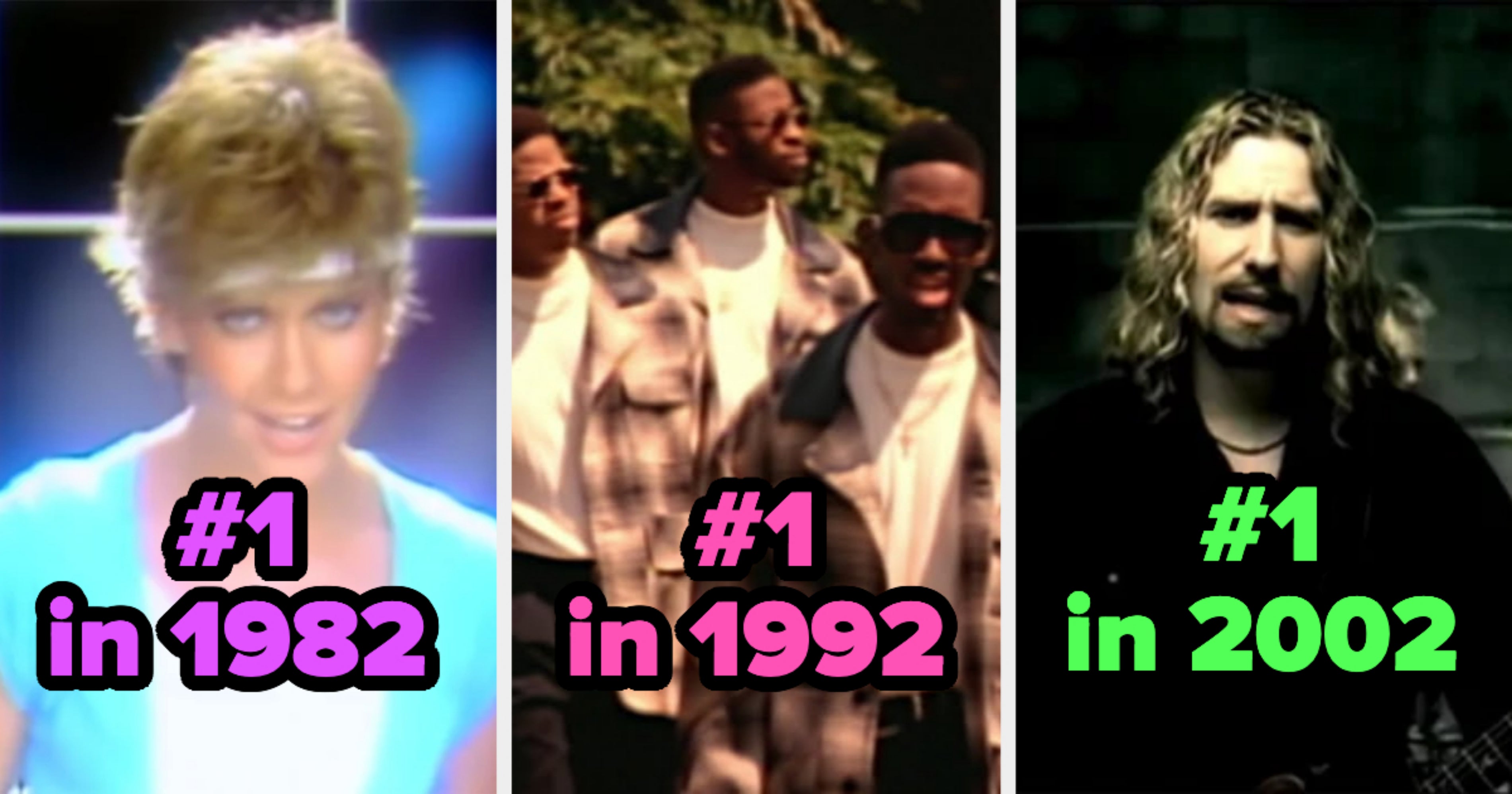 Choose Between '80s, '90s, '00s, And 10s Hit Songs Quiz