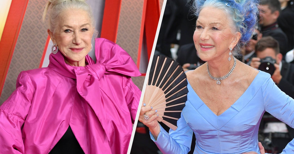 Helen Mirren Just Stepped Out With Purple Hair And She Says She Was ...
