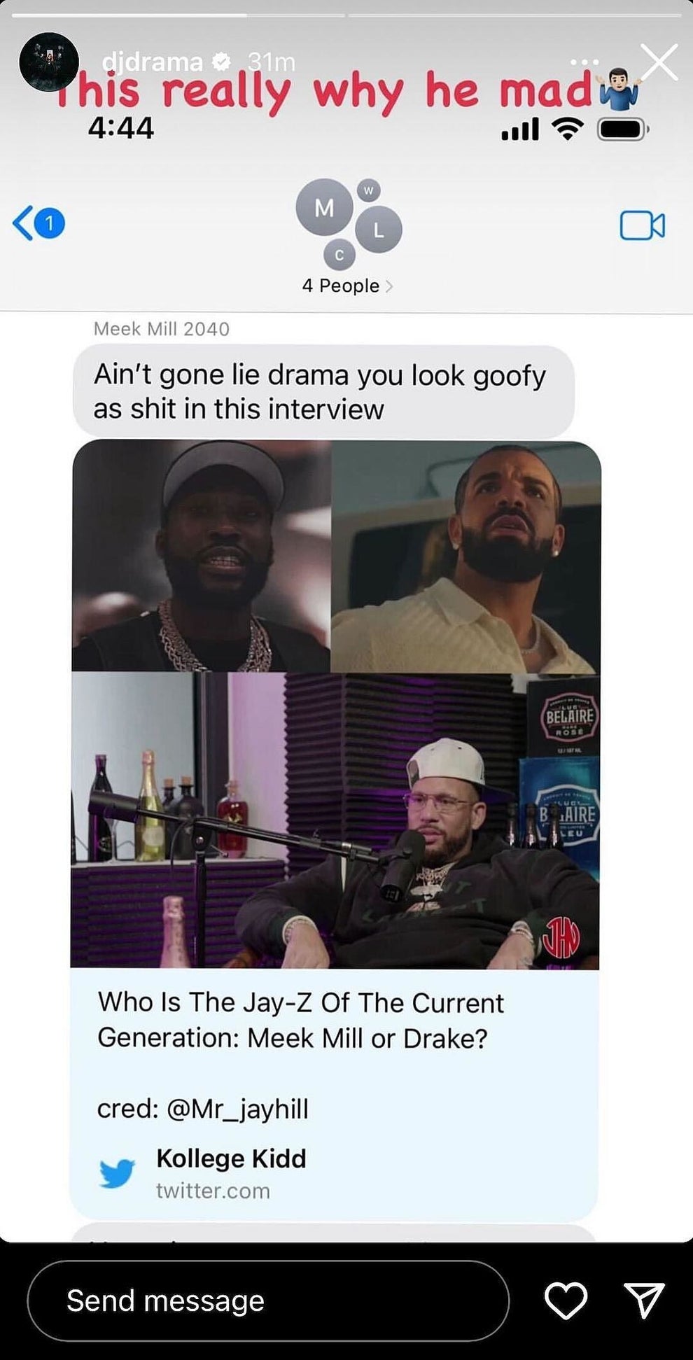 Meek Mill Calls DJ Drama 'Goofy' Over Perceived Insult | Complex