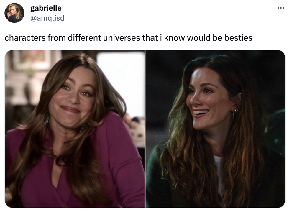 Fictional Characters Who Would Be Friends Tweets