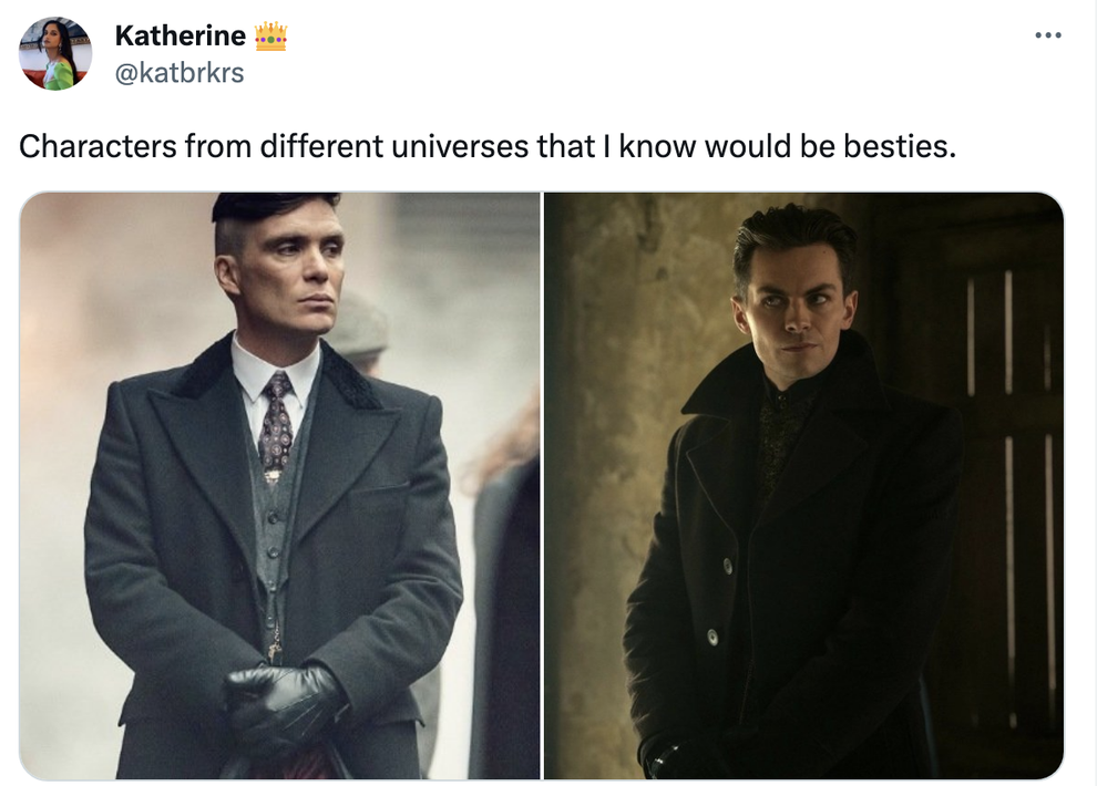 Fictional Characters Who Would Be Friends Tweets