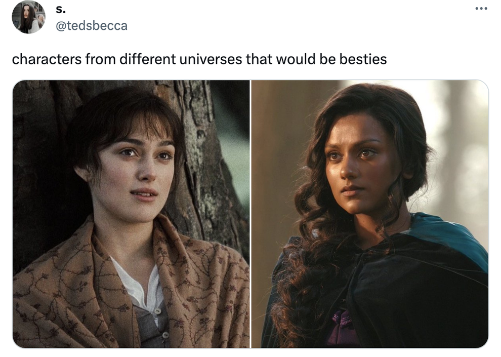 Fictional Characters Who Would Be Friends Tweets