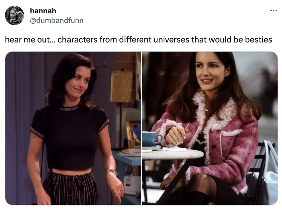 Fictional Characters Who Would Be Friends Tweets