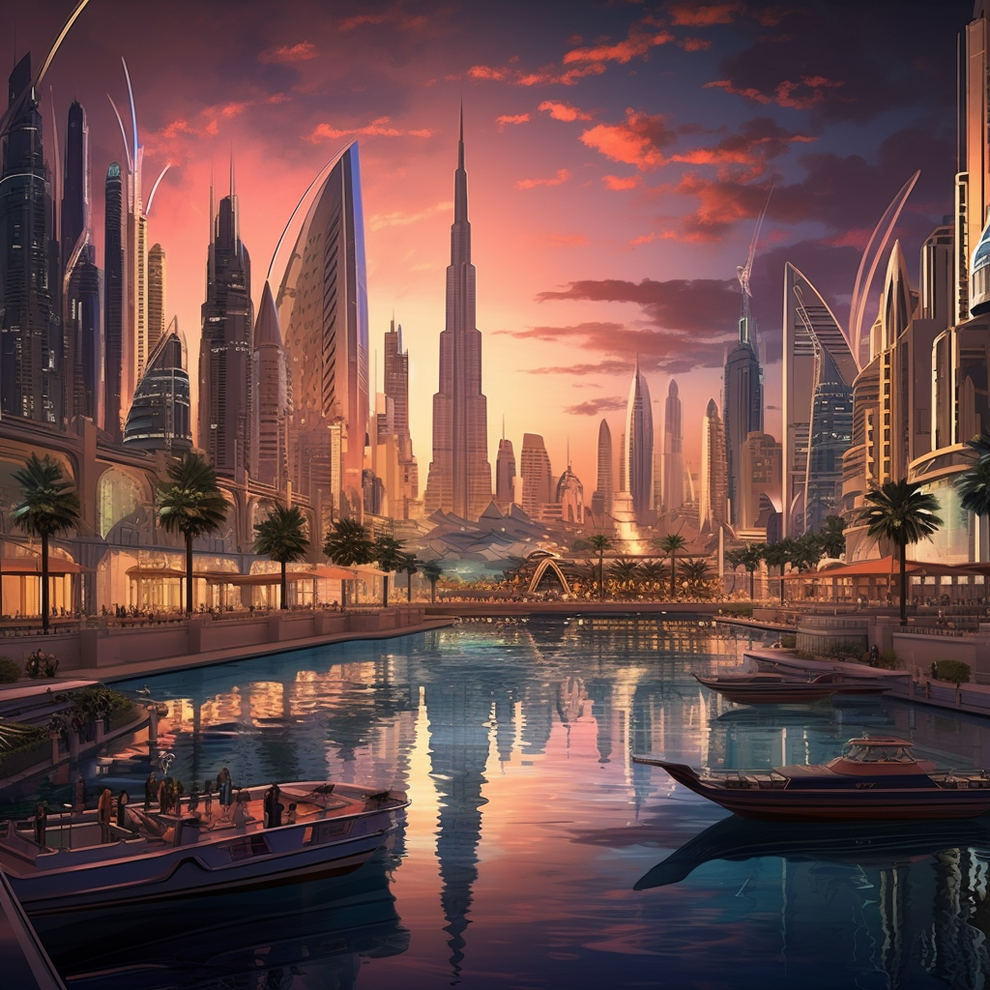 AI Envisions 18 Future Cities in 1,000 Years