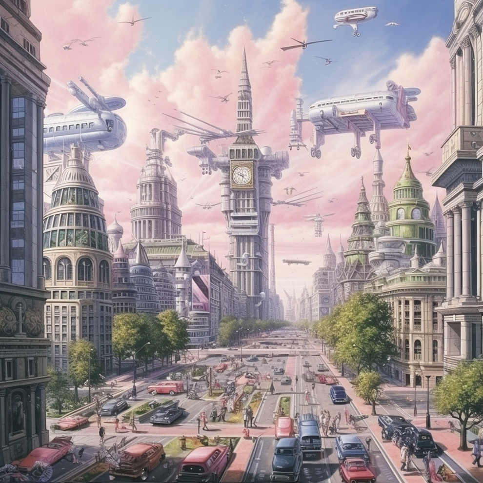 AI Envisions 18 Future Cities in 1,000 Years