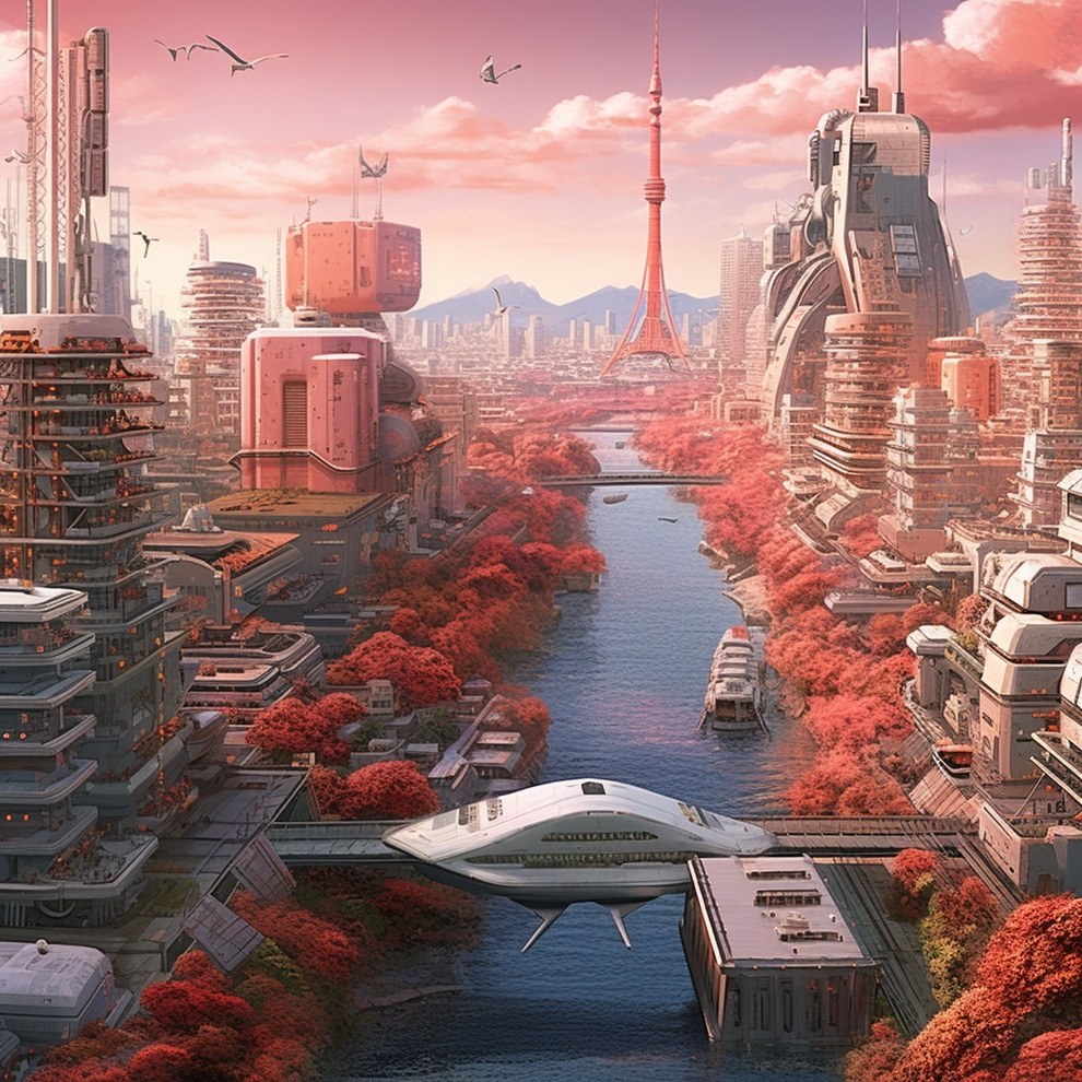 AI Envisions 18 Future Cities in 1,000 Years