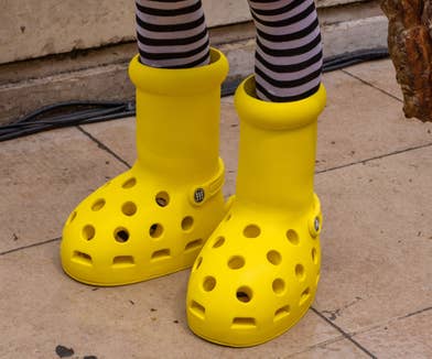 First Look at the Crocs X MSCHF Big Yellow Boot | Complex