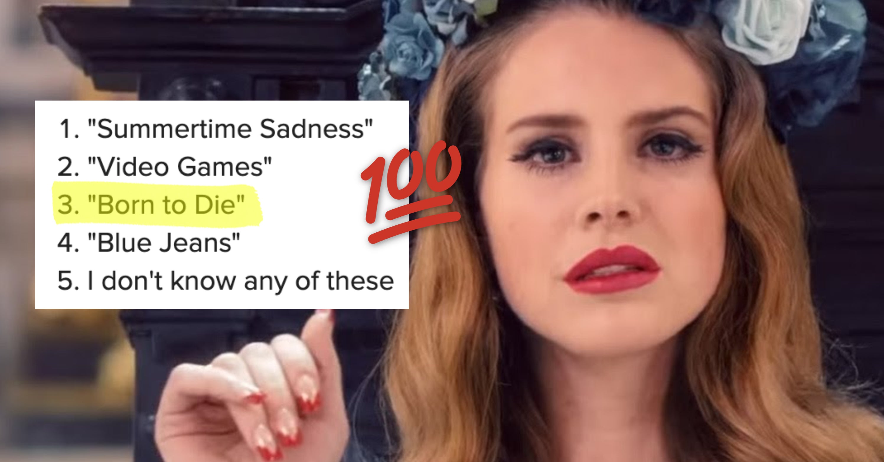 Most Streamed Lana Del Rey Songs Poll