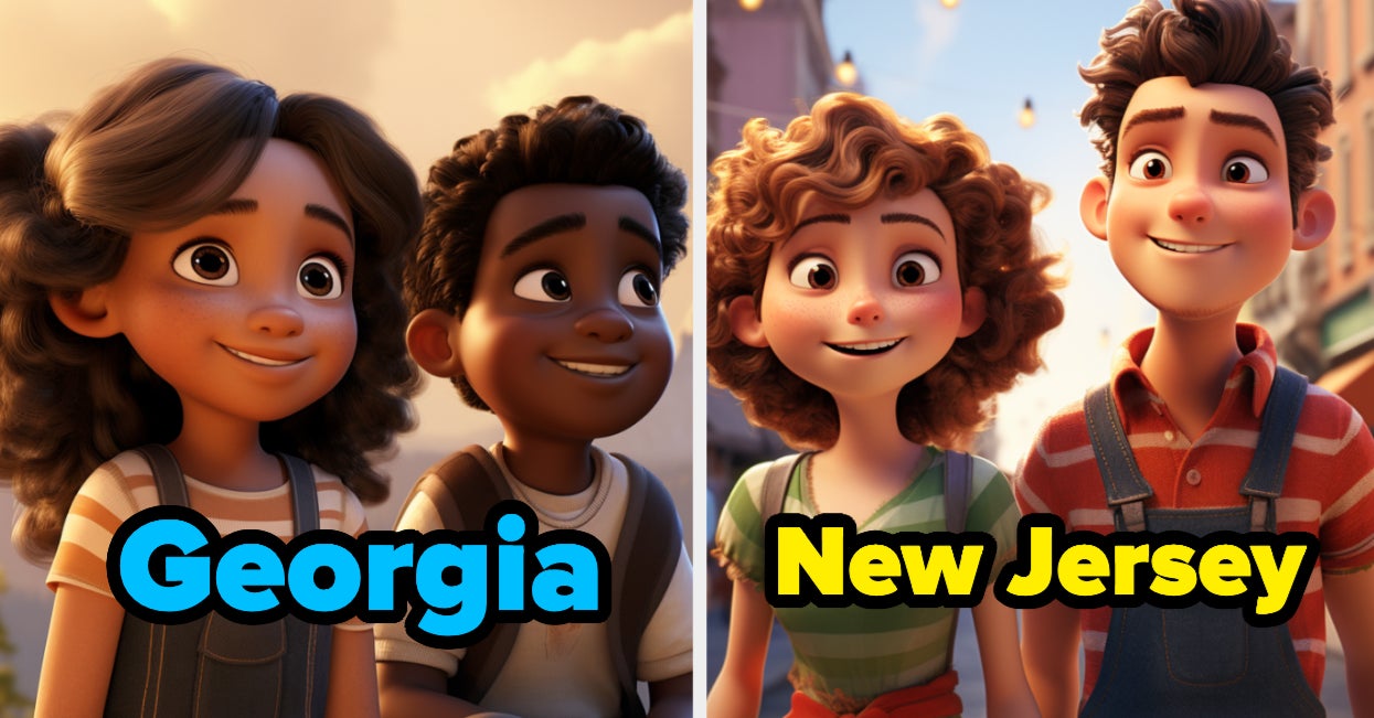 I Asked AI To Turn The US States Into Pixar Characters