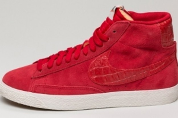 Red Reptilian Skin Slithers Onto the Nike Blazer | Complex