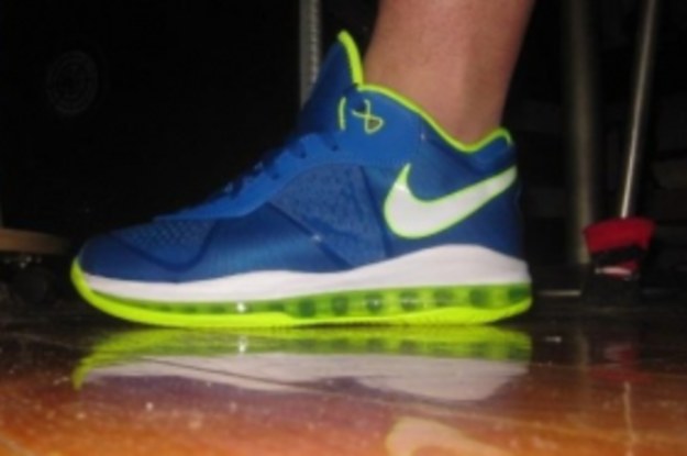 First Look: Nike Air Max LeBron 8 V/2 Low - Treasure Blue/White-Volt | Complex