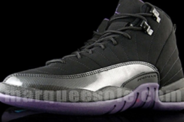 Girls Jordan Retro XII in Black/ Grand Purple | Complex