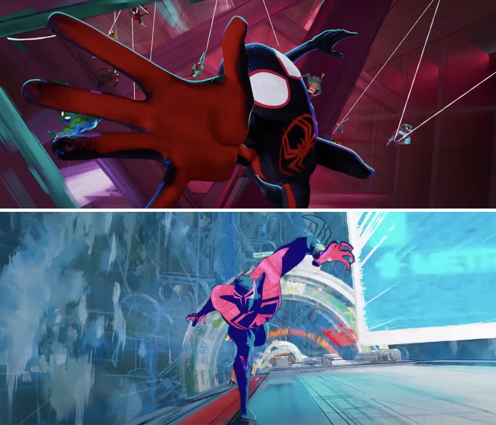 Spider-Man Across The Spider-Verse: Teenager Animated Scene