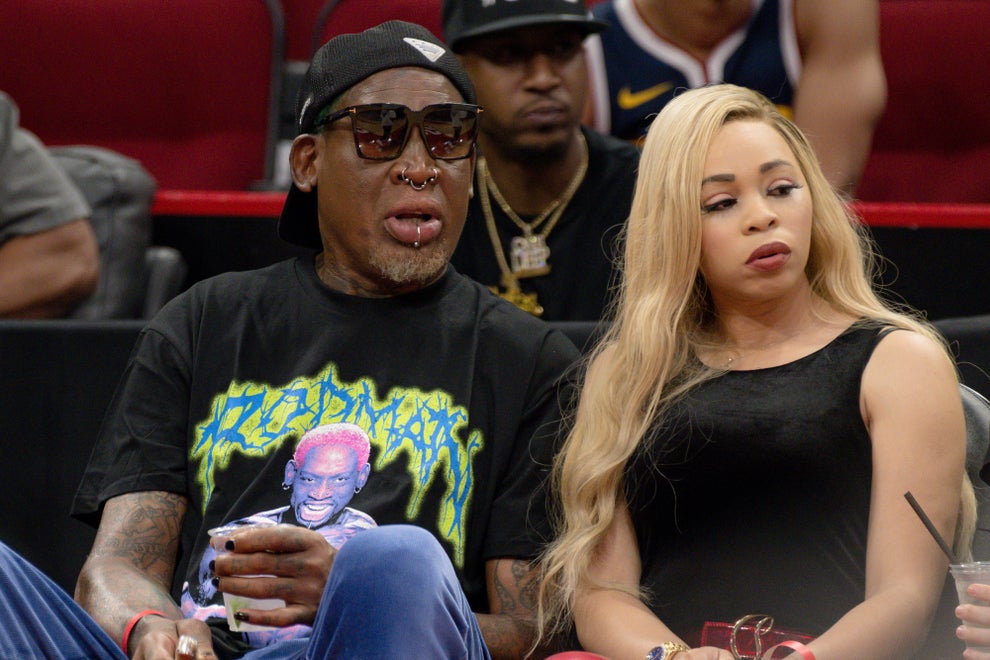 Dennis Rodman Got A Huge Cheek Tattoo Of His Girlfriend