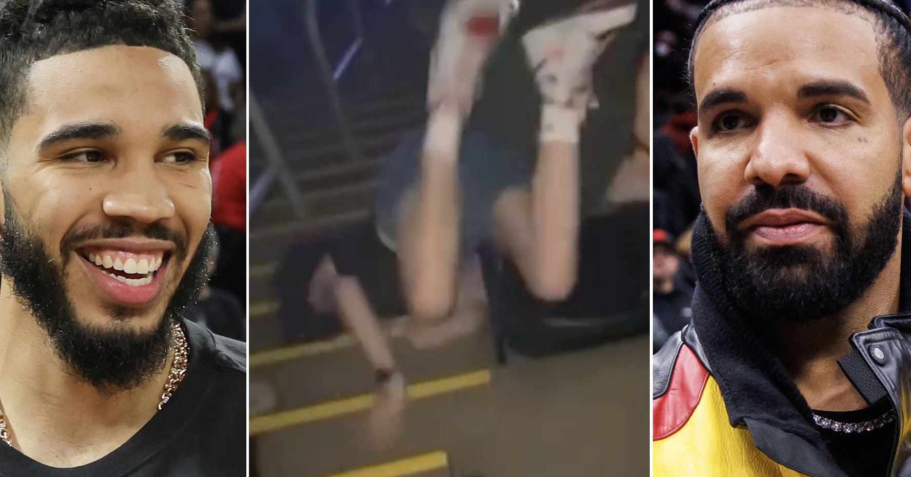 Woman Trips Down Stairs at Drake Show After Jayson Tatum Appearance ...